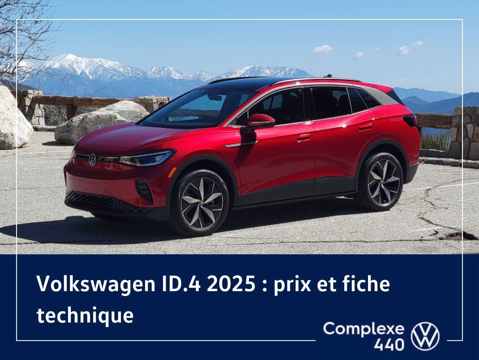 Volkswagen ID.4 2025 : prix et fiche technique | Complexe VW 440