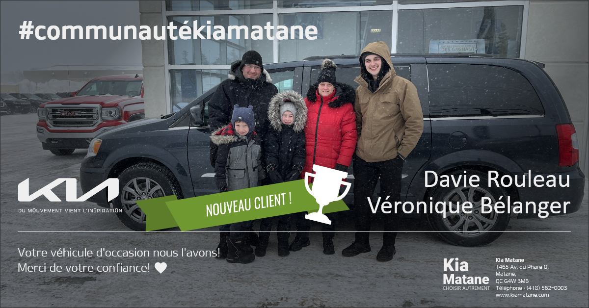 Kia Matane | Kia Matane, Choisir autrement! dit Communauté Occasion Kia ...