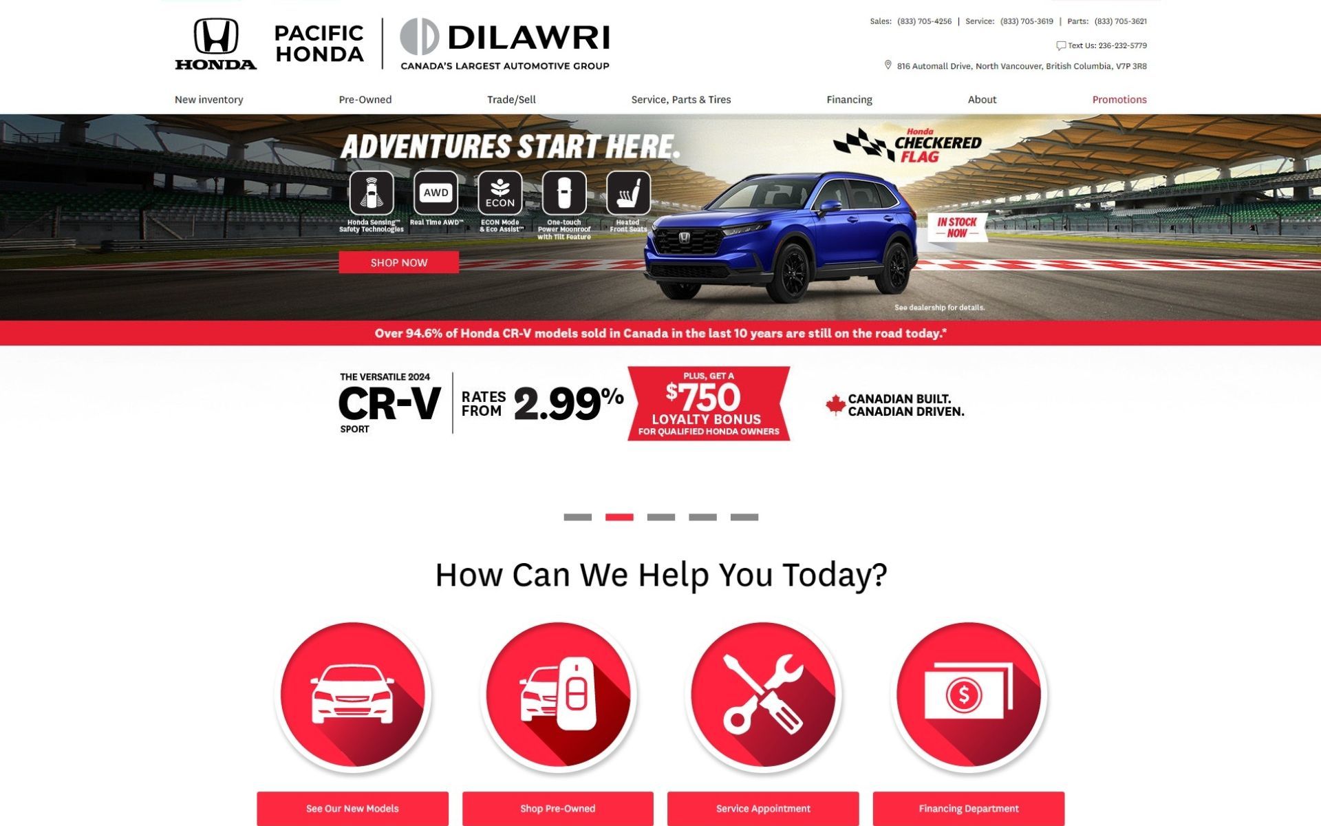 Pacific Honda: Easy Online Vehicle Shopping in North Vancouver | Dilawri