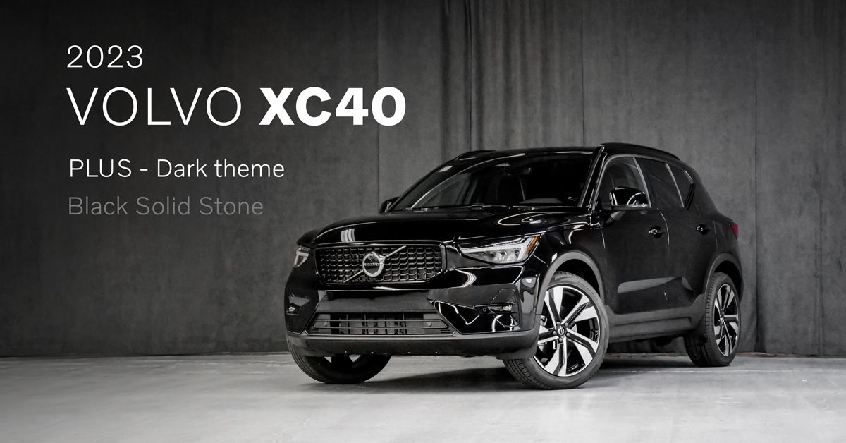 2023 Volvo XC40 Plus Dark - Black Solid Stone