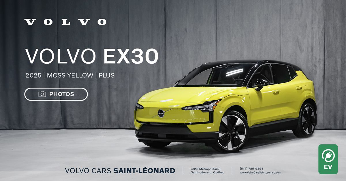 The Volvo EX30: a brightly coloured model | Volvo Cars Saint-Léonard in ...