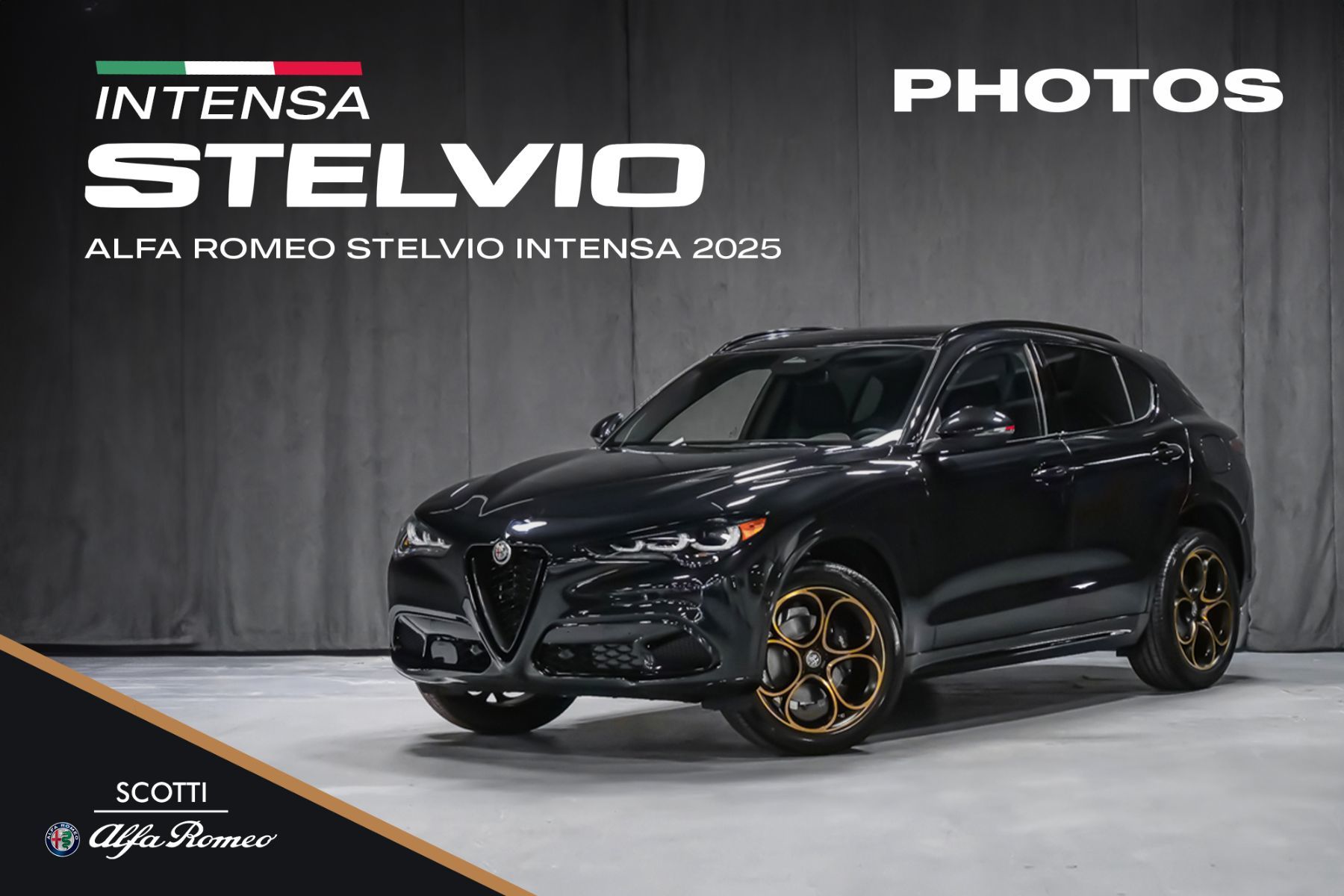 2025 Alfa Romeo Stelvio Intensa | Vulcano Black - Pictures