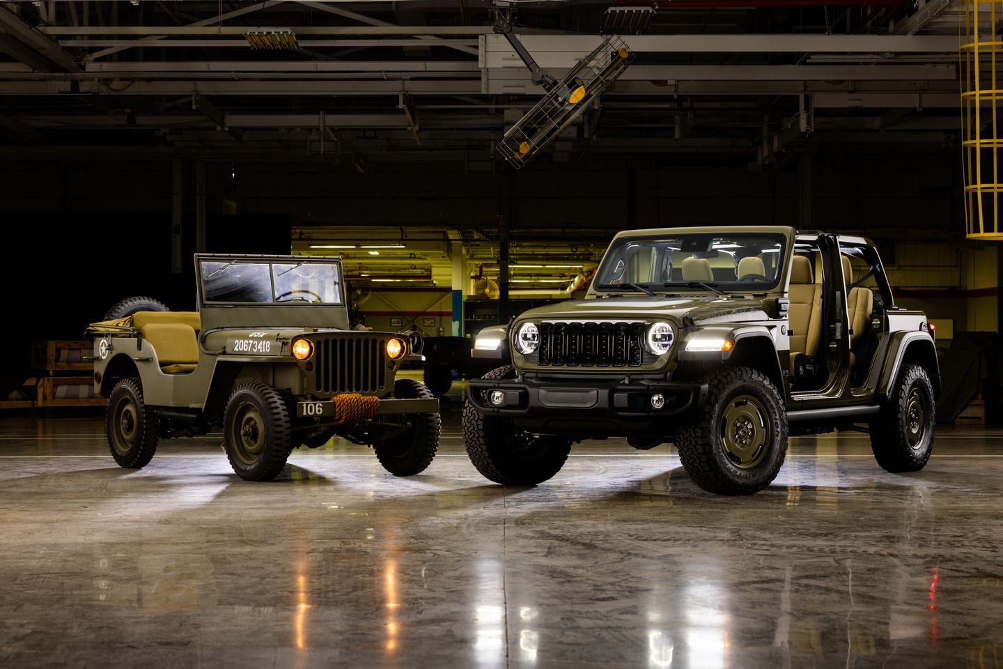 Aperçu de la version Willys 41 du Jeep Wrangler 4xe 2025