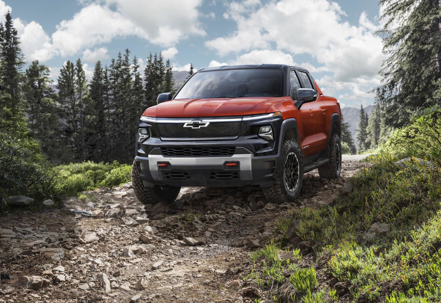 The Chevrolet Silverado EV ZR2 Concept Previews Upcoming Trail Boss Trim