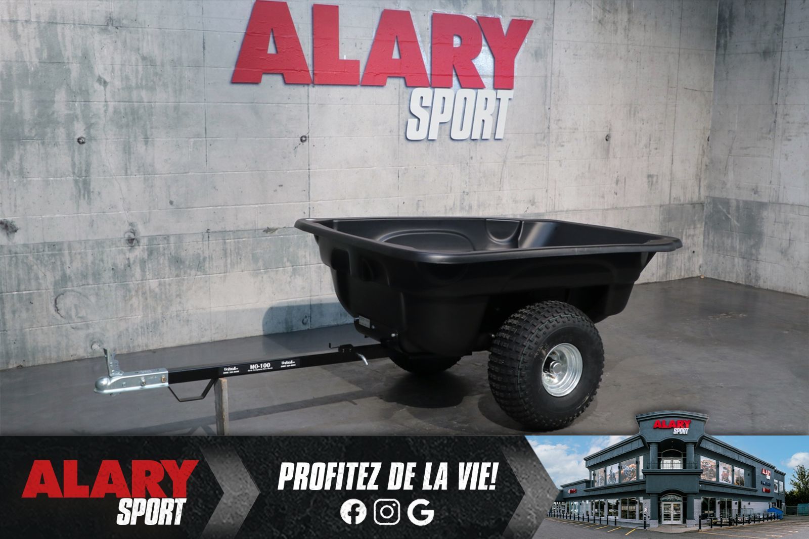 Alary Sport | REMORQUE POUR VTT MO-100 2025 - 1 299