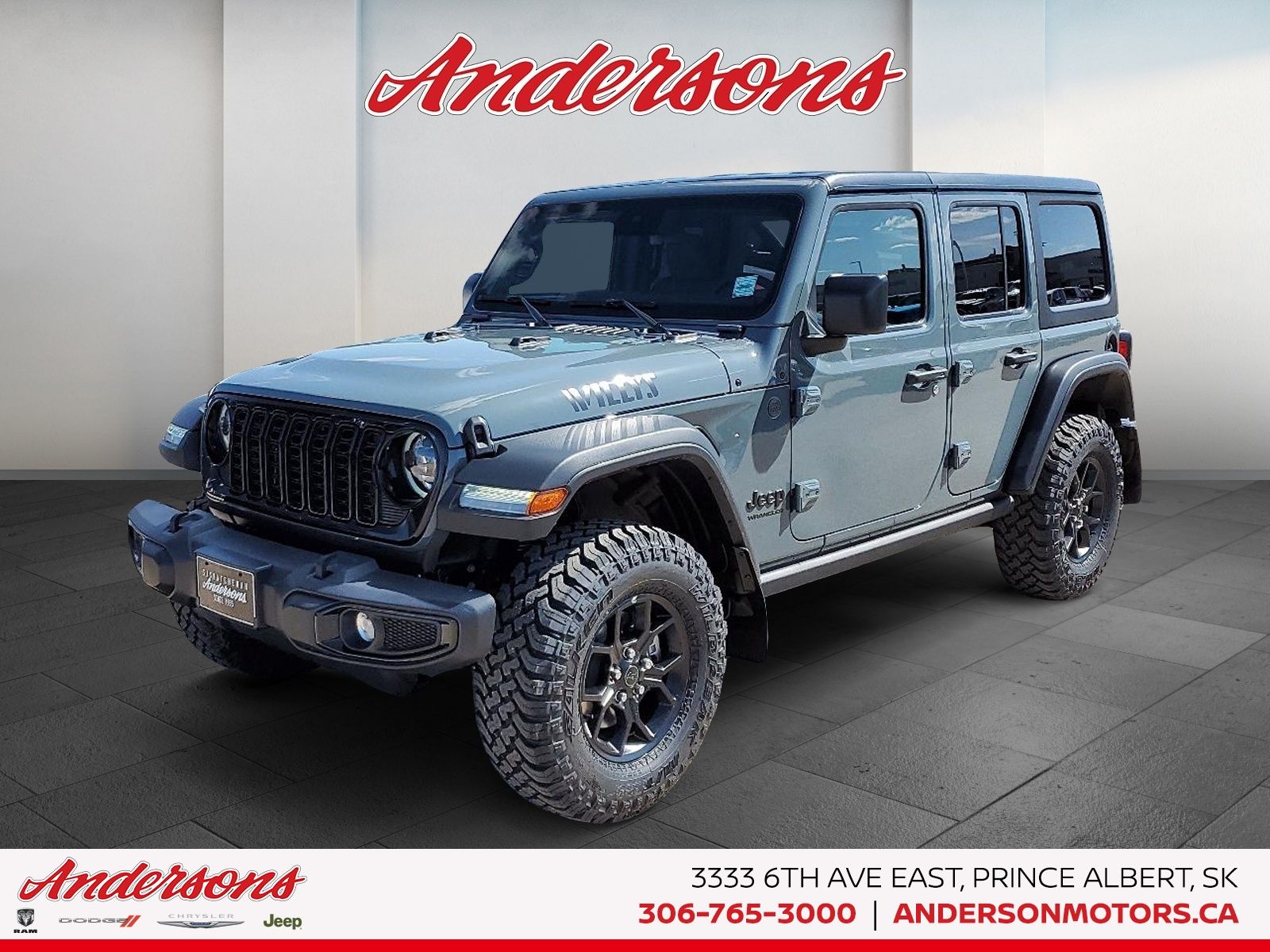 2025 Jeep WRANGLER 4-Door WILLYS | #S171 | Anderson Motors Ltd. in ...