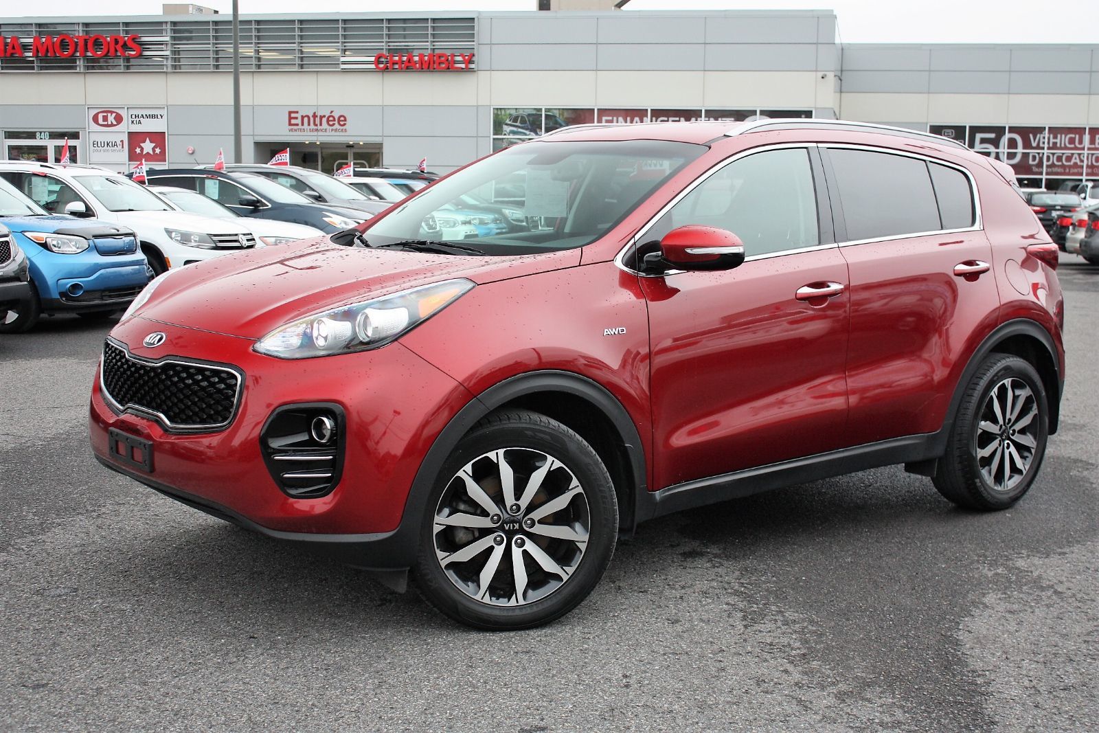 Kia Sportage EX AWD**Sièges Chauffants**GPS** 2017 Rouge usagé à vendre ...