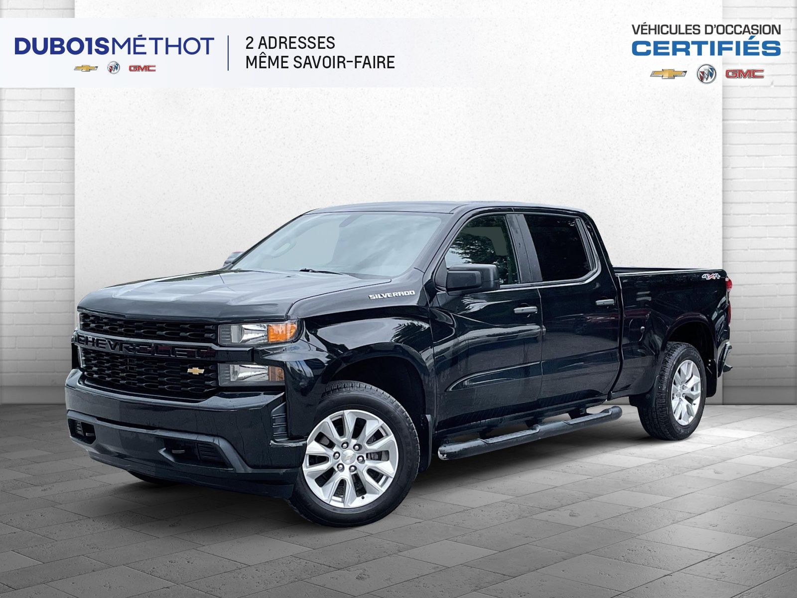 2020 Chevrolet Silverado 1500 CUSTOM, V8 5.3L, 4X4, 20 Po, #P4864D ...