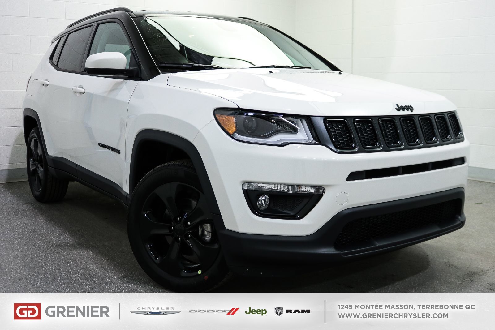 Jeep Compass Altitude 2019 Blanc neuf - 35303.0$ | Grenier Chrysler ...