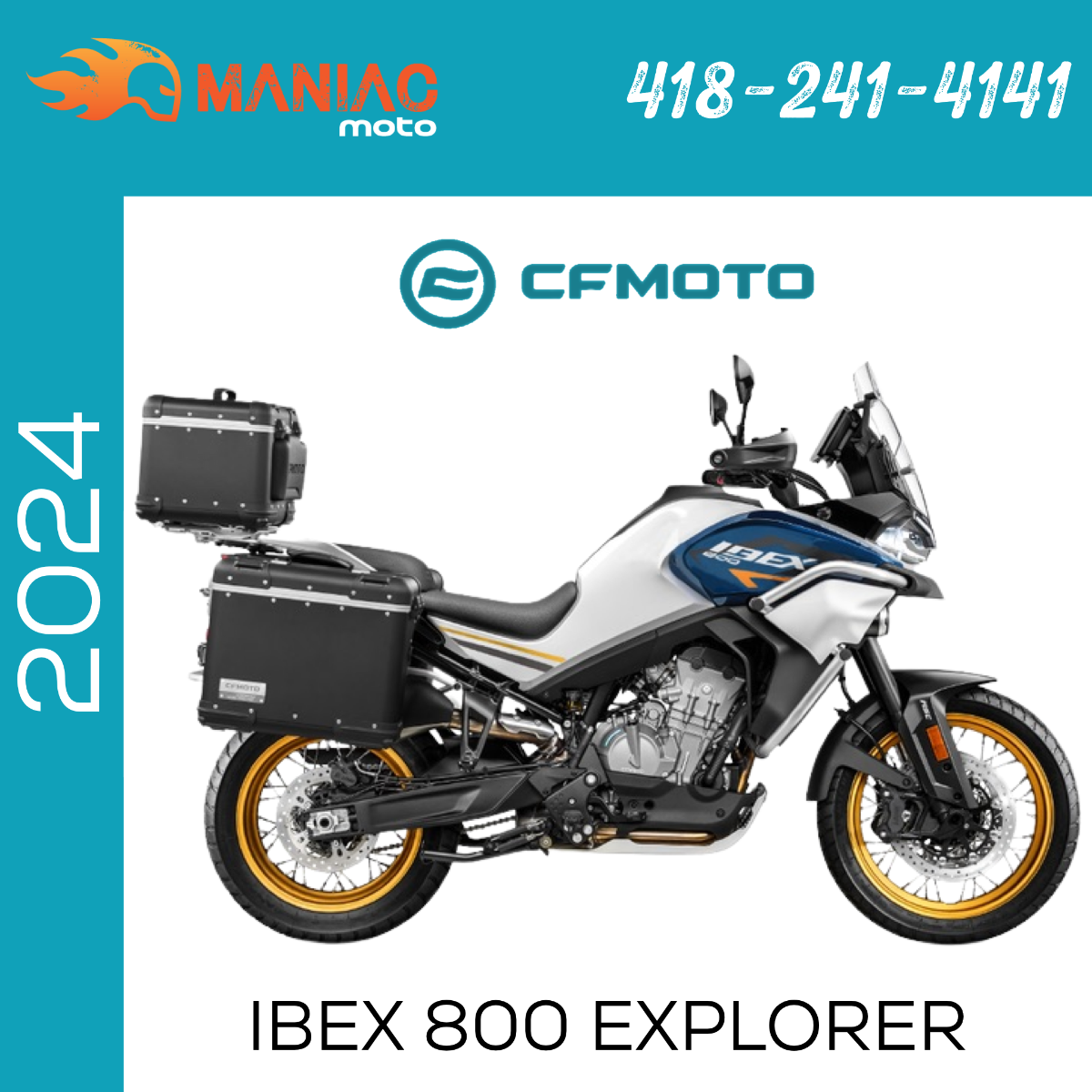2024 CFMOTO IBEX 800 EXPLORER | #{stock} | Maniac Moto in Montmagny