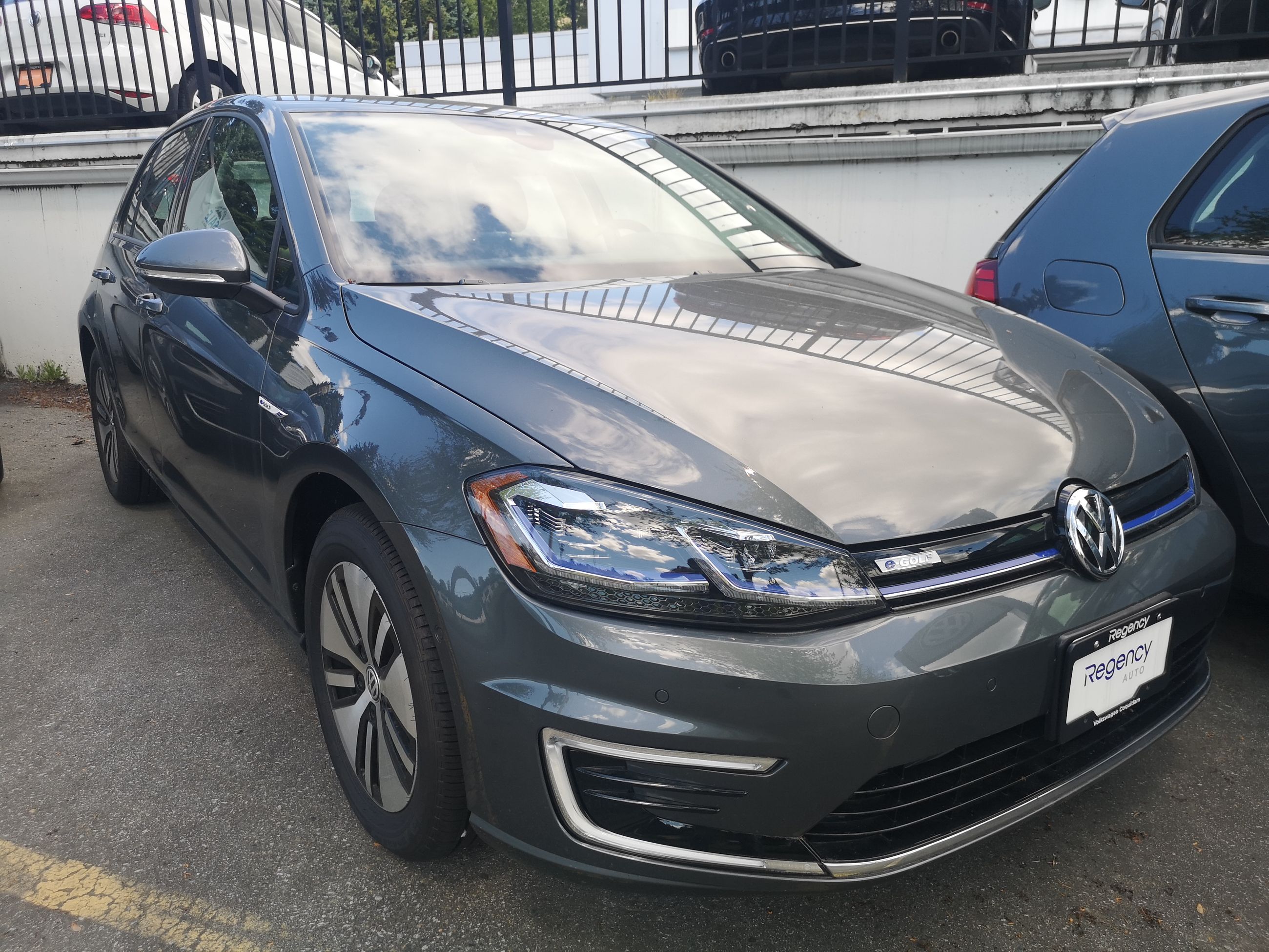 New 2020 Volkswagen E-Golf ELECTRIC SINGLE SPD Indium Grey Metallic ...