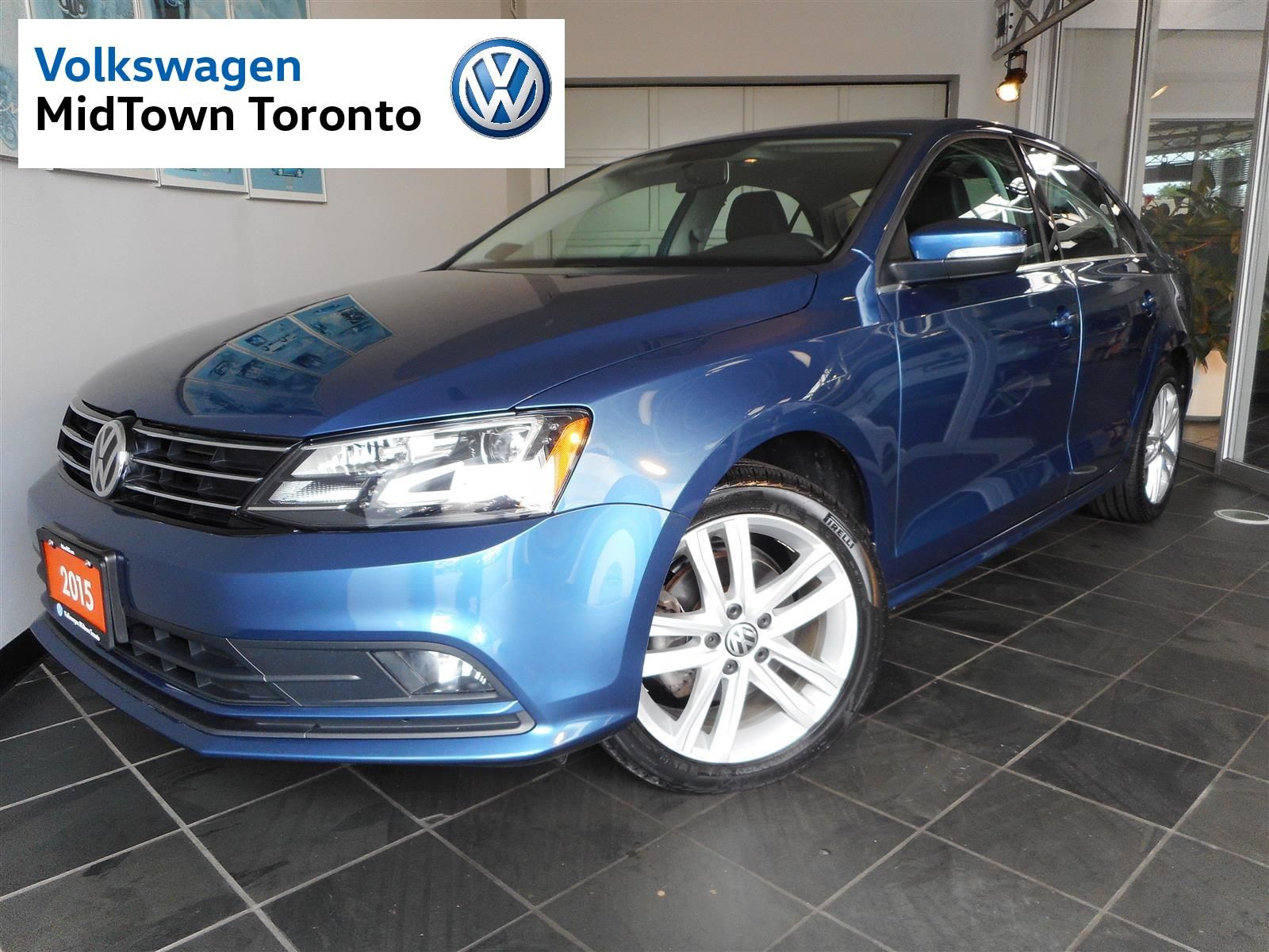 Used 2015 Volkswagen Jetta HIGHLINE 1.8T Blue 43,776 KM for Sale ...