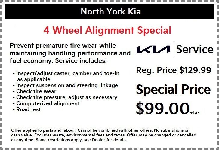 4 Wheel Alignment Special! | North York Kia in Toronto