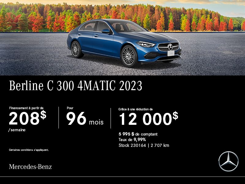 Mercedes-Benz C300 4Matic 2023 | Mercedes-Benz de Sherbrooke