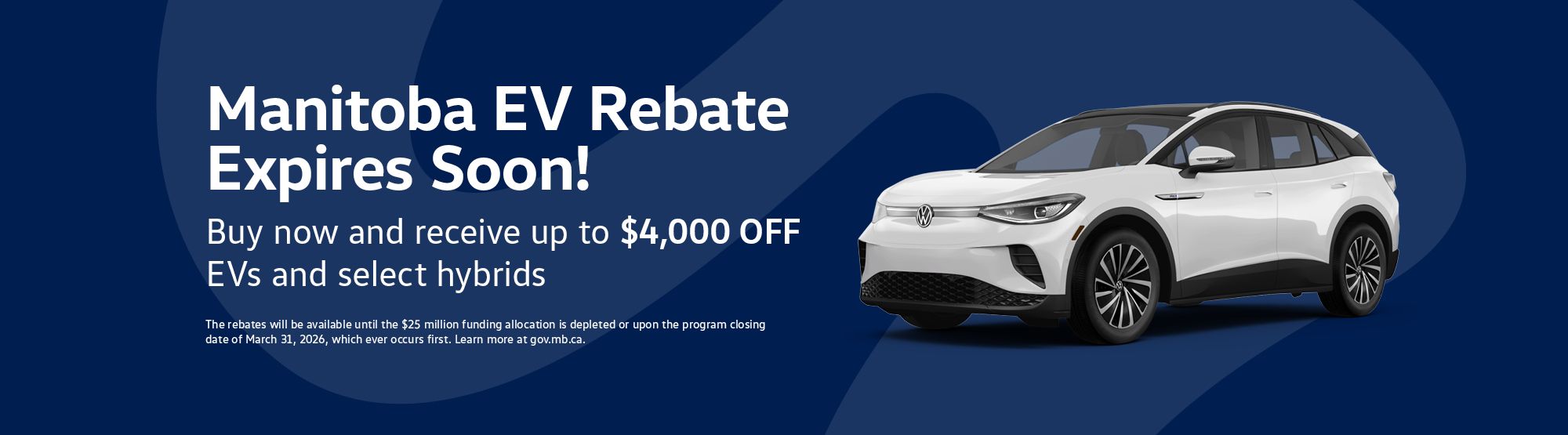 Manitoba EV Rebate Expires Soon! | Volkswagen on Regent in Winnipeg