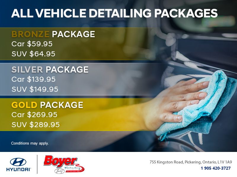 Boyer Hyundai in Pickering | All Vehicle Detailing Packages