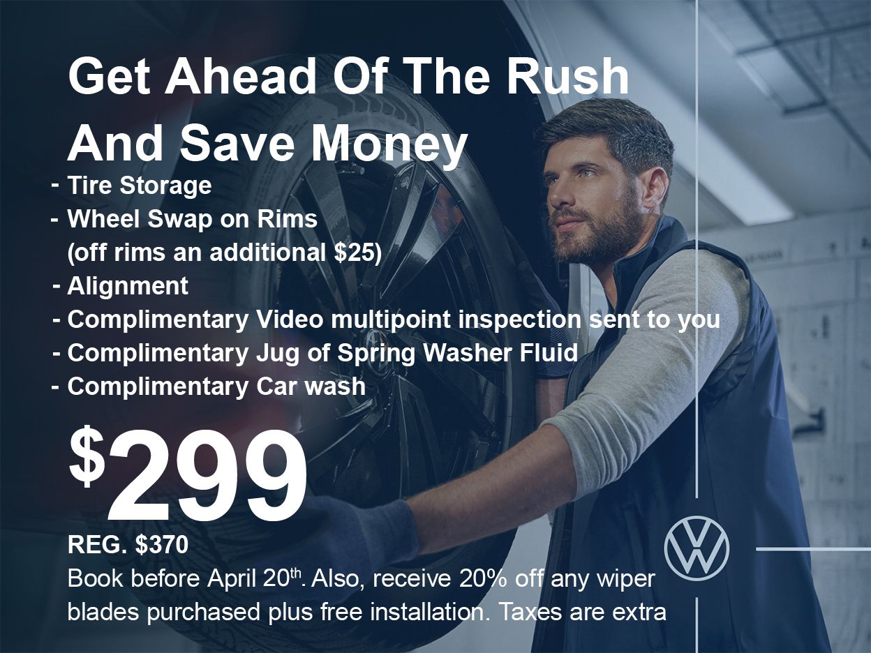 Spring Swap Savings Package | 401 Dixie Volkswagen in Mississauga
