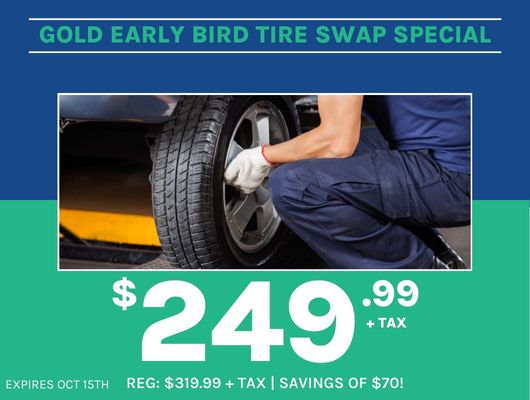 Gold Tire Swap Package | Formula Honda in Scarborough