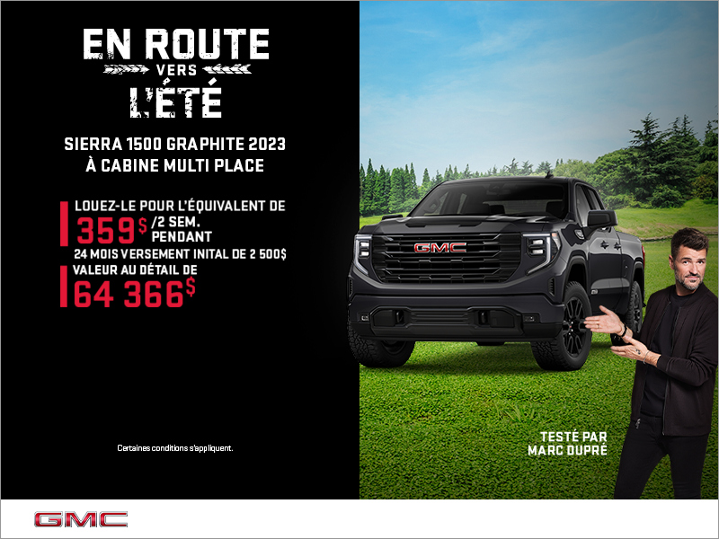 Le GMC Sierra 2023 | GM Paillé Sorel-Tracy à Sorel-Tracy