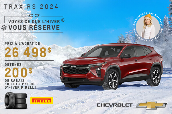 Procurez-vous le Chevrolet Trax 2024 | GM Paillé Sorel-Tracy à Sorel-Tracy