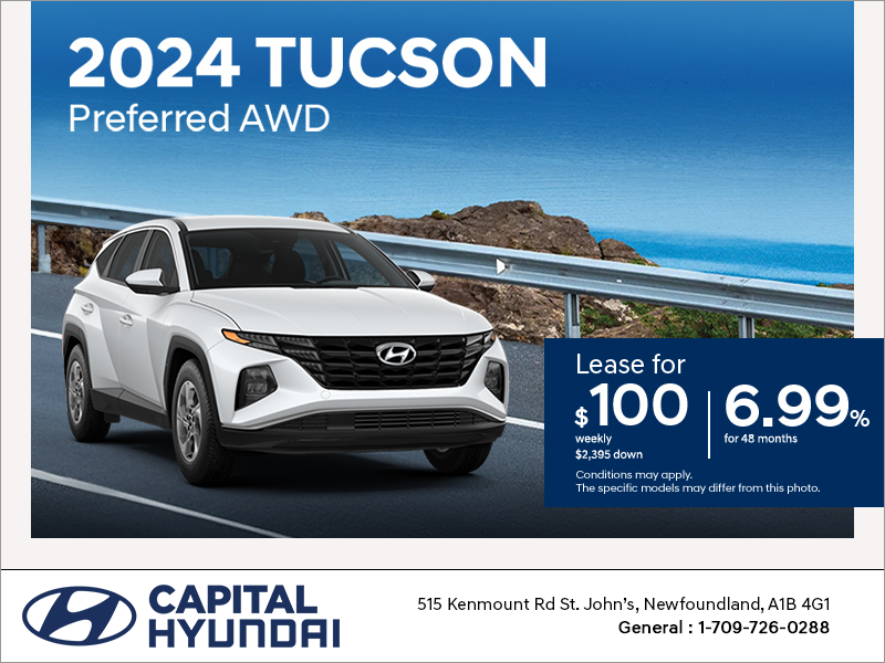 Get the 2024 Hyundai Tucson | Capital Hyundai in St. John’s