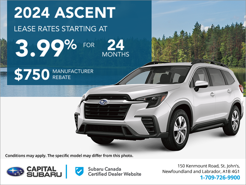 Get the 2024 Subaru Ascent Today! | Capital Subaru in St. John’s