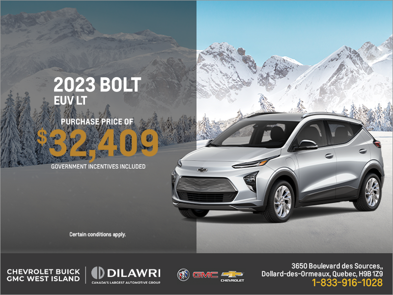 Chevrolet Buick GMC West Island | Get the 2023 Chevrolet Bolt!
