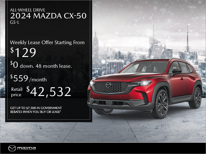 Mazda 2-20 in Pincourt | Get the 2024 Mazda CX-50 Today!