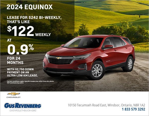 The 2024 Chevrolet Equinox | Gus Revenberg Chevrolet Buick GMC in Windsor