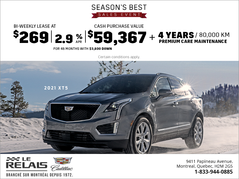 Le Relais Cadillac in Montreal | 2021 Cadillac XT5