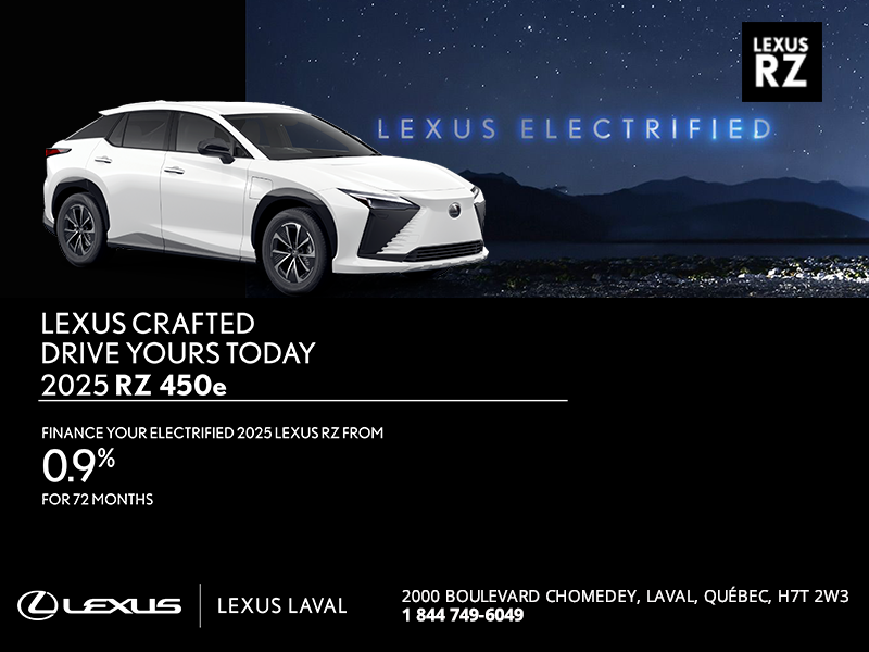 Lexus Laval | 2025 Lexus RZ 450