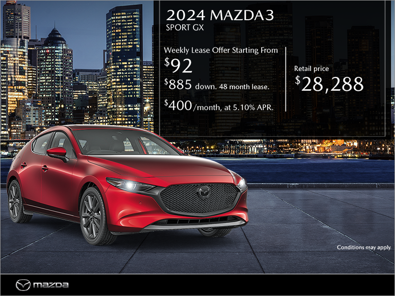 Mazda 2-20 in Pincourt | Get the 2024 Mazda3 Sport!