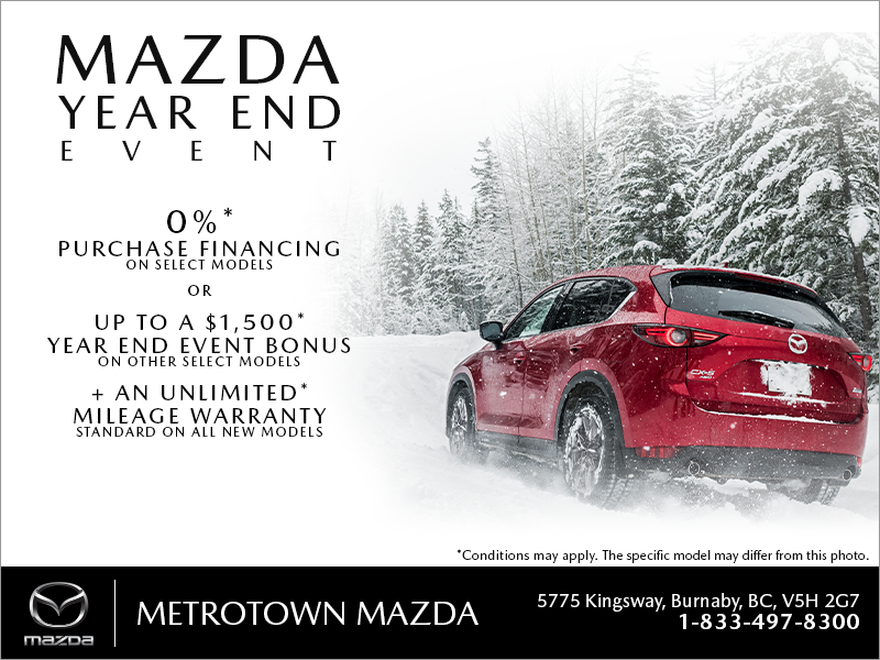 Metrotown Mazda in Burnaby | The Mazda Year End Event