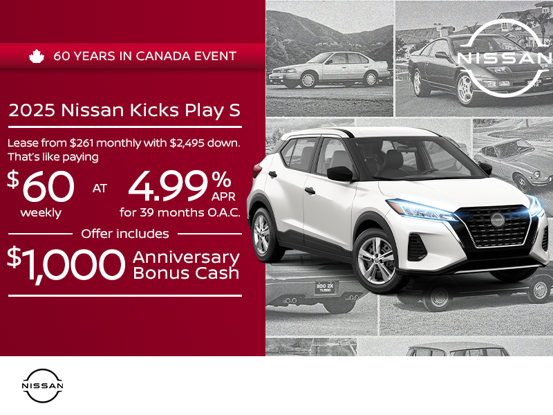 Get the 2025 Nissan Kicks Play Today! | Nissan of Duncan in Duncan