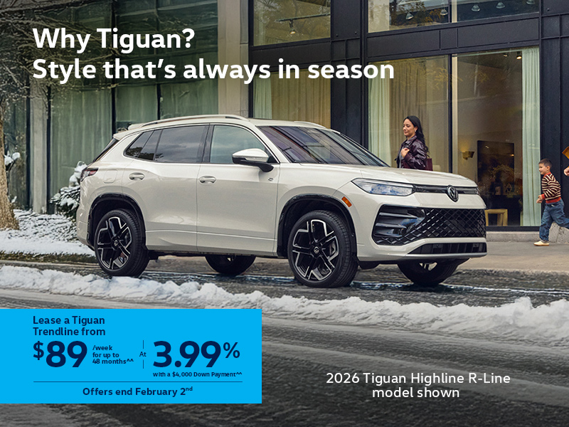 Get the 2026 Volkswagen Tiguan | Orillia Volkswagen
