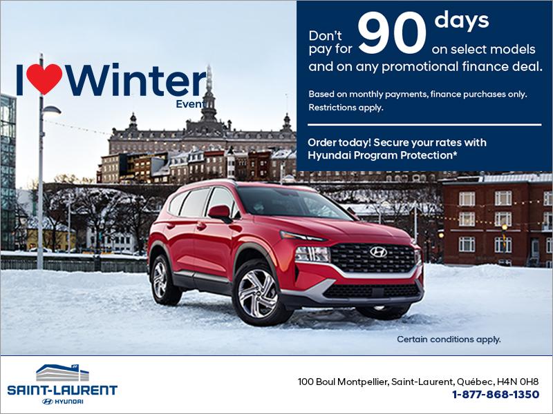 Saint-Laurent Hyundai in Saint-Laurent | The I ♥ Winter Sales Event