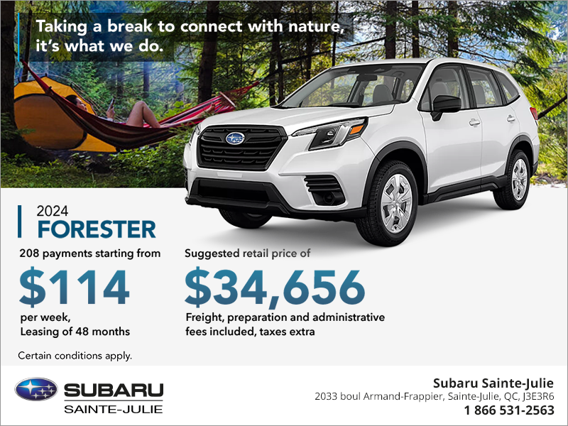 Subaru Sainte-Julie in Sainte-Julie | Get the 2024 Forester!