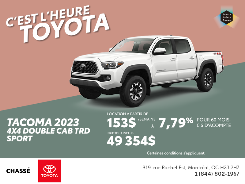 Toyota Tacoma 2023 à Montréal | Chassé Toyota