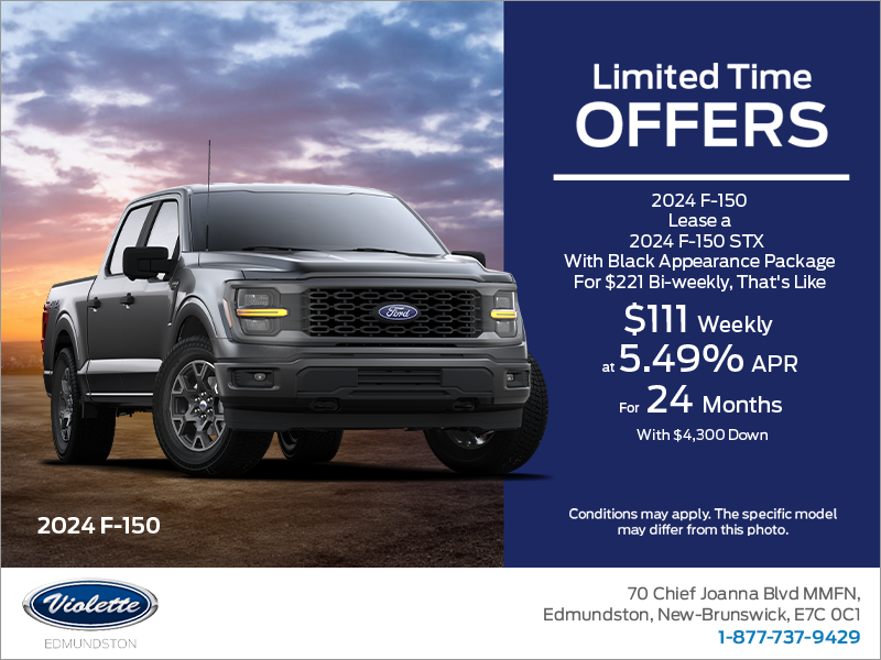 Violette Motors Ltd Edmundston in Edmundston | 2024 Ford F-150!