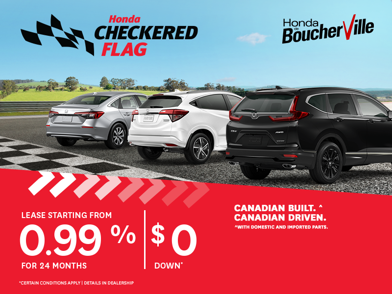 Honda de Boucherville | Honda checkered flag