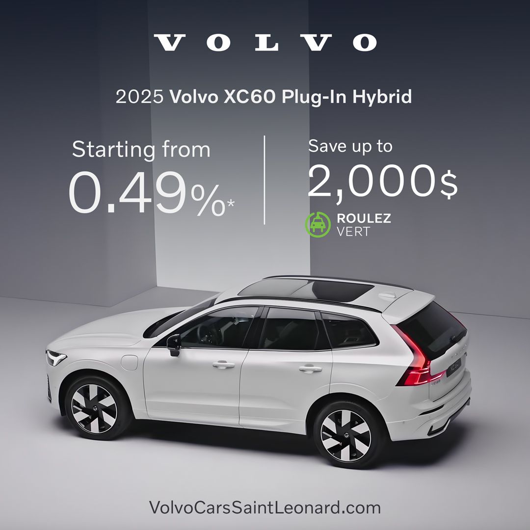 Volvo XC60 Plug-In Hybride 2025 | Volvo Cars Saint-Léonard in Montreal