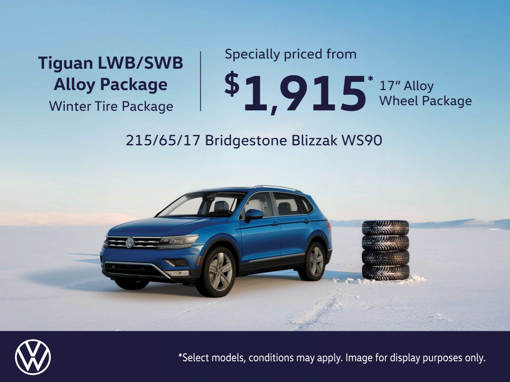 VW Tiguan LWB-SWB Alloy Winter Tire Package | Volkswagen MidTown ...