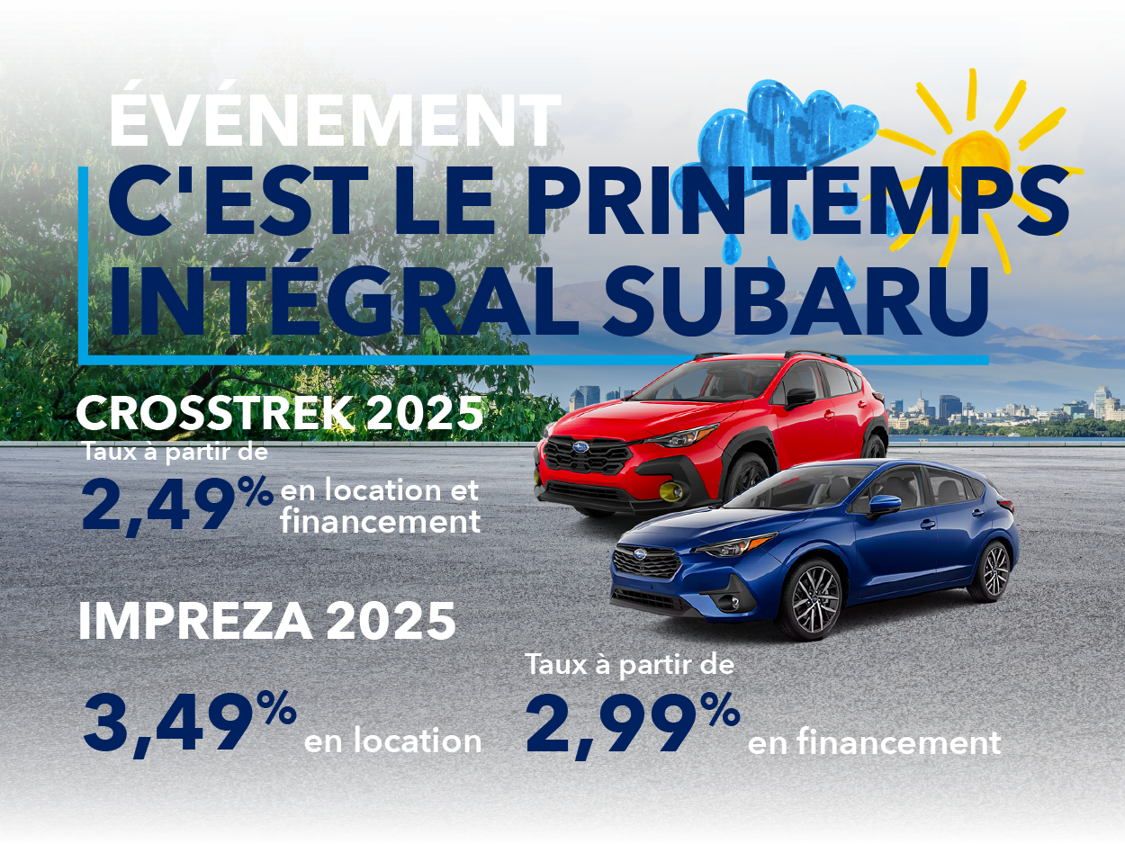 Intégral Subaru à Chicoutimi | L'événement Printemps Intégral Subaru