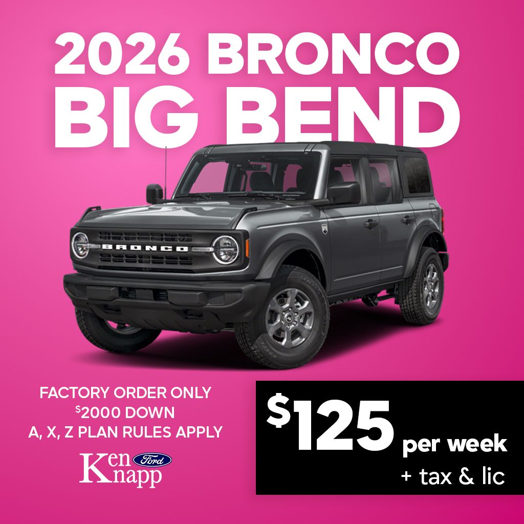 2026 Bronco Big Bend – $125/Week | Ken Knapp Ford in Essex