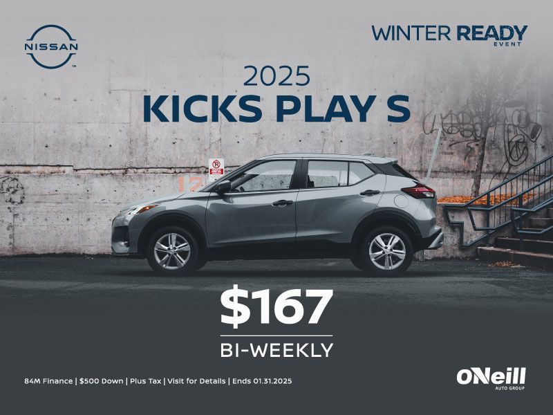 O'Neill Nissan in Mount Pearl | The 2025 Kicks Play S