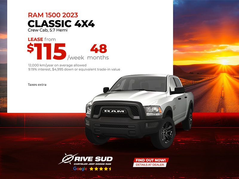RAM 1500 Classic 2023 | Rive Sud Chrysler Dodge Jeep Ram Fiat in Brossard