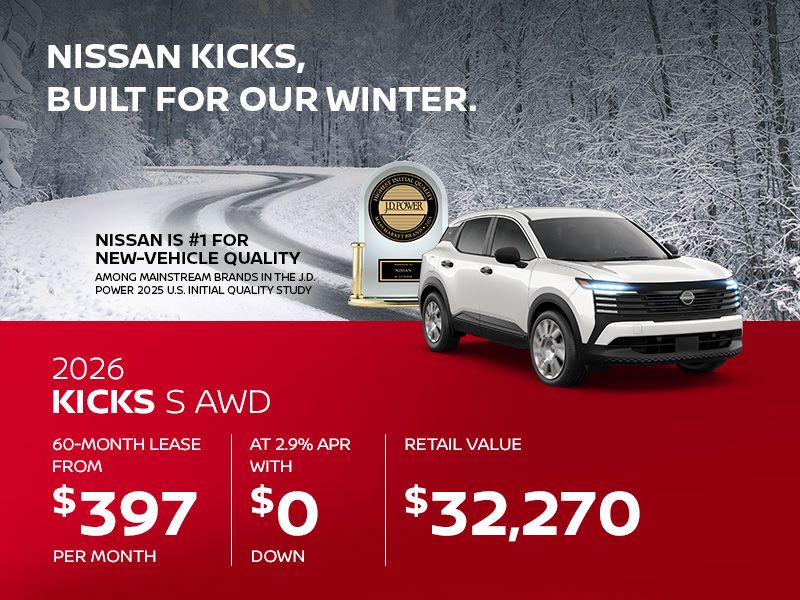 Spinelli Nissan in Pointe-Claire | Nissan Kicks Play Offers in Montreal