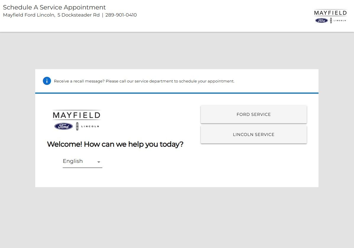 Book Your Appointment with our Experts | Mayfield Ford in Brampton
