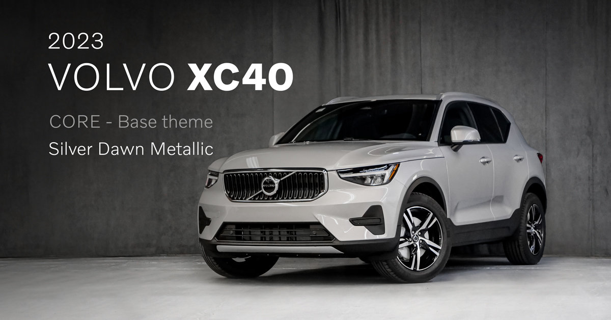 Volvo XC40 2023 Core Silver Dawn Metallic - Photos