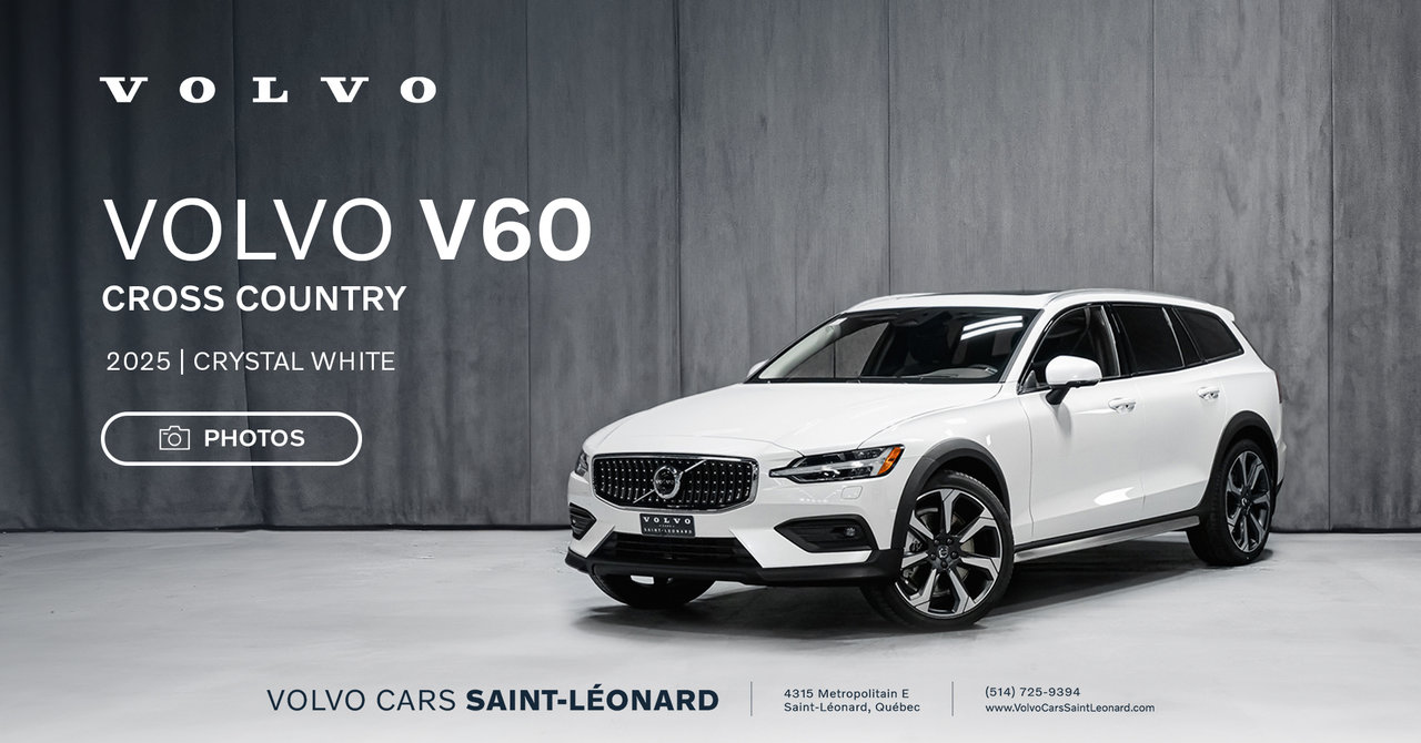 2025 Volvo V60 Cross Country CRYSTAL WHITE METALLIC - Pictures
